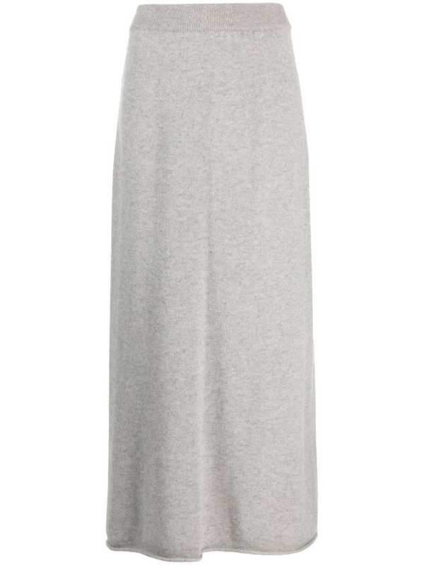 Lisa Yang Elin Cashmere Skirt - Grey | Garmentory