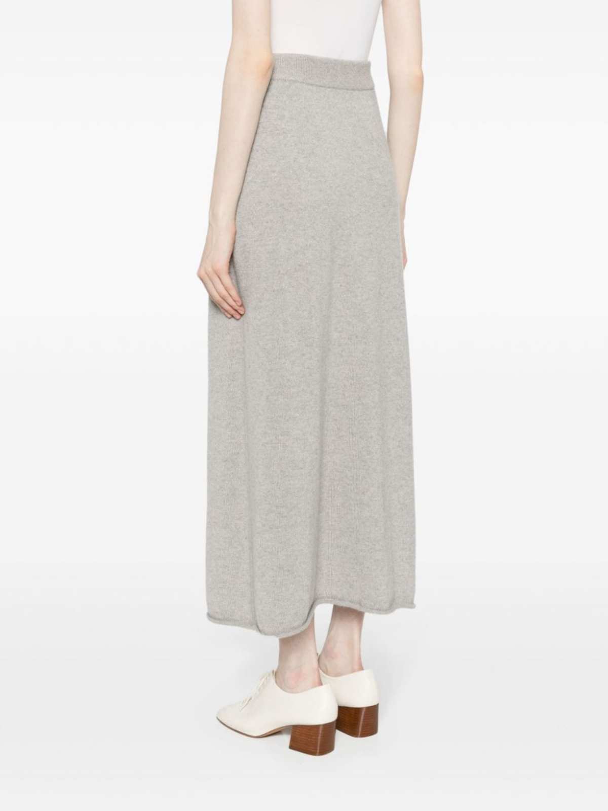 Lisa Yang Elin Cashmere Skirt - Grey | Garmentory