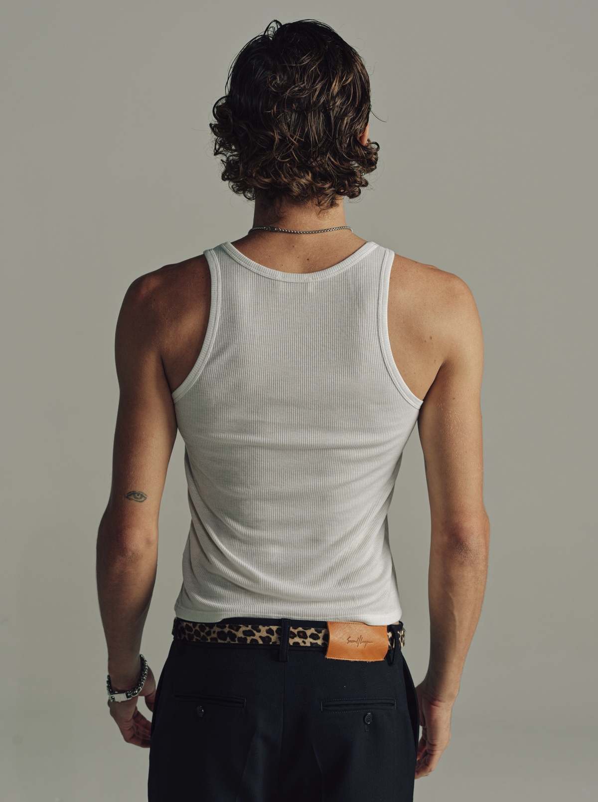 SECOND/LAYER Los Ninos Ribbed Tank - White | Garmentory