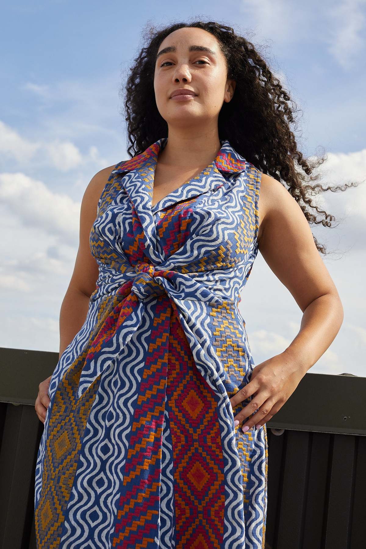 Rujuta Sheth Emily Dress - Sea Wave | Garmentory