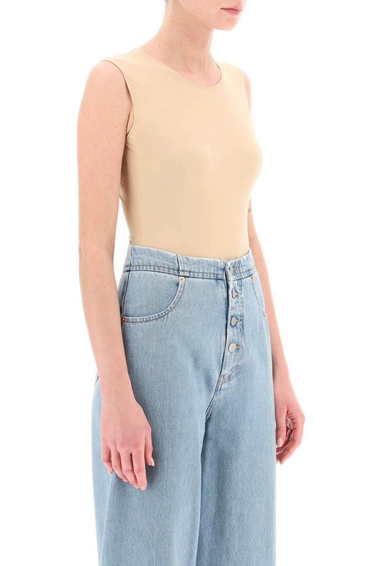 Maison margiela second skin sleeveless lycra bodysuit | Garmentory