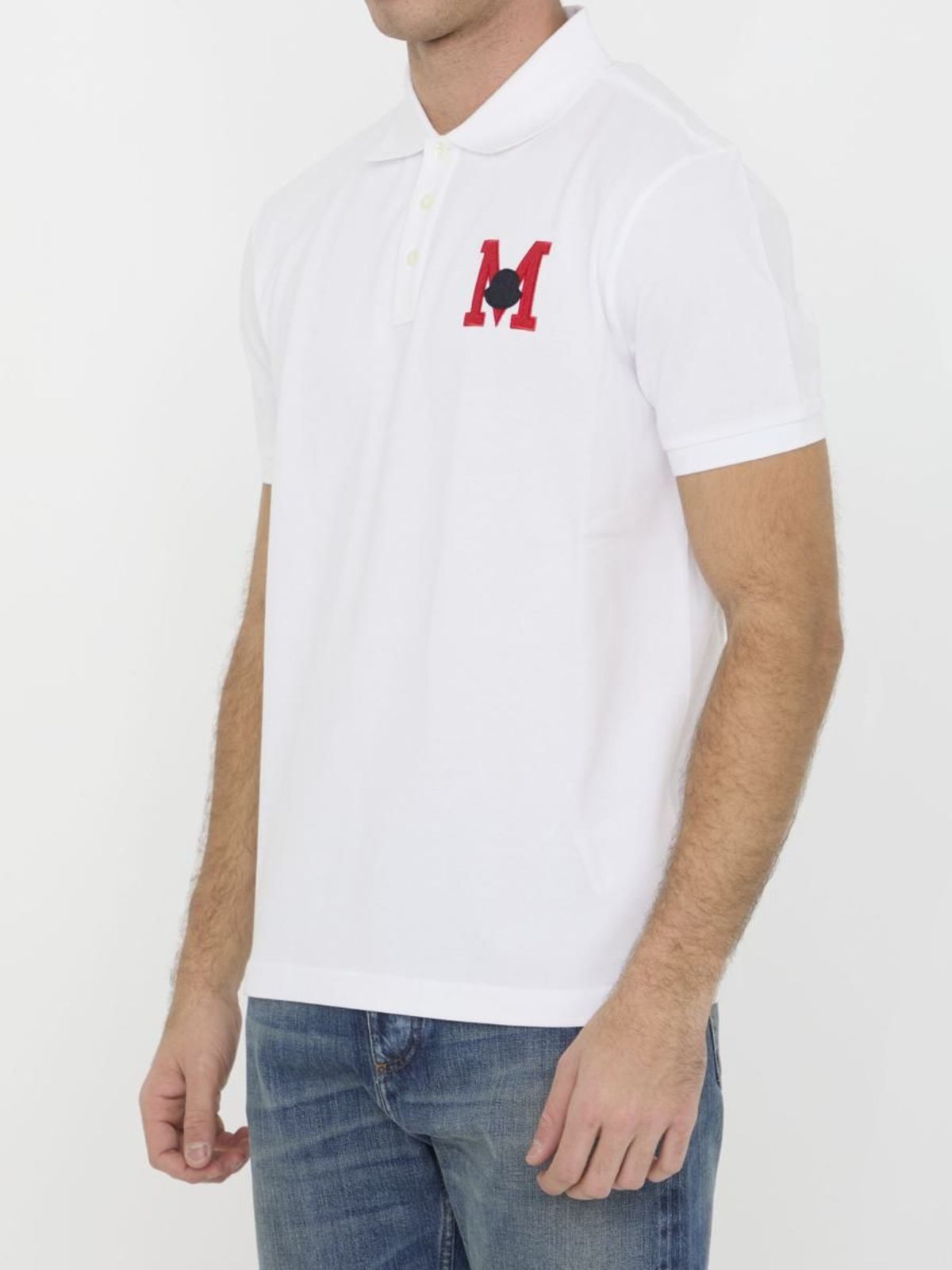 Cotton polo shirt with logo | Garmentory