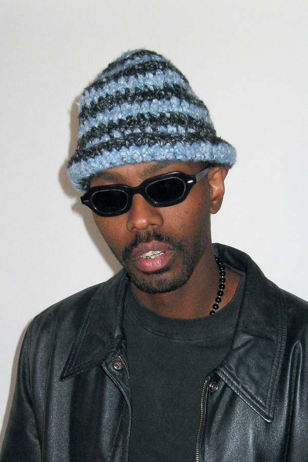 Clyde Roller Hat - Sky/Charcoal Stripe | Garmentory