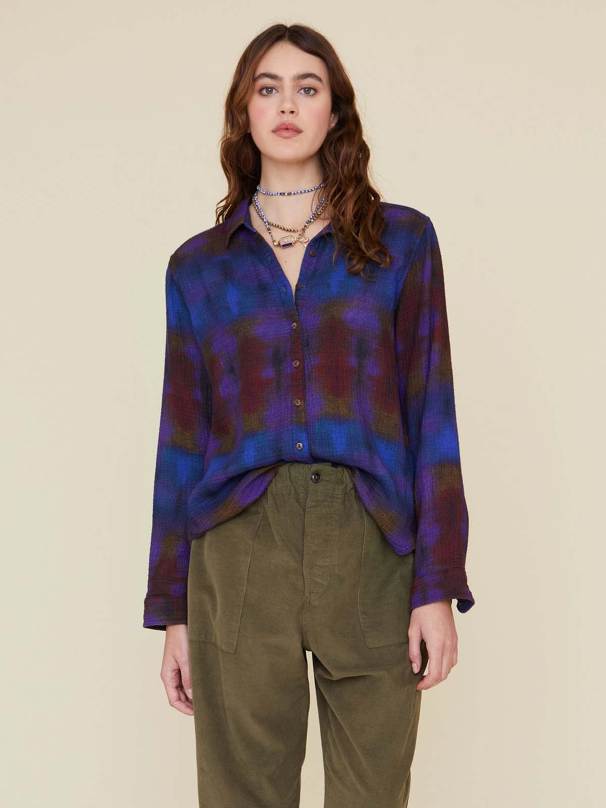 Xirena Scout Celestial Shirt - Blue/Purple Multi | Garmentory