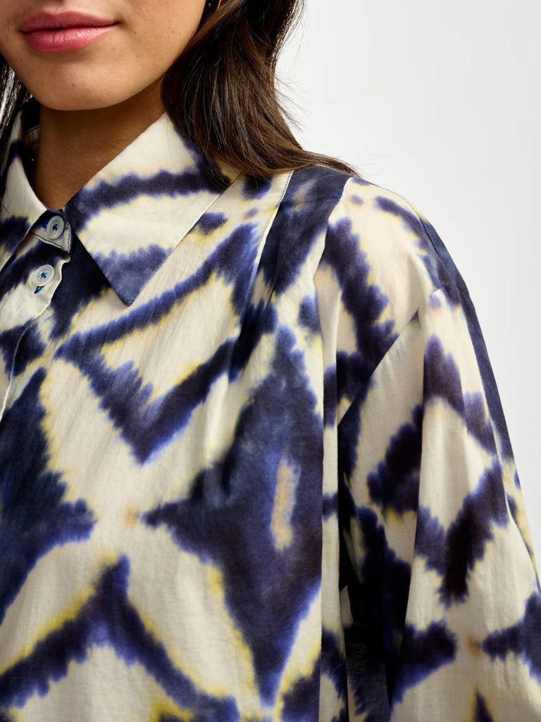 Bellerose Please Shirt - Combo A Blue White Lime | Garmentory