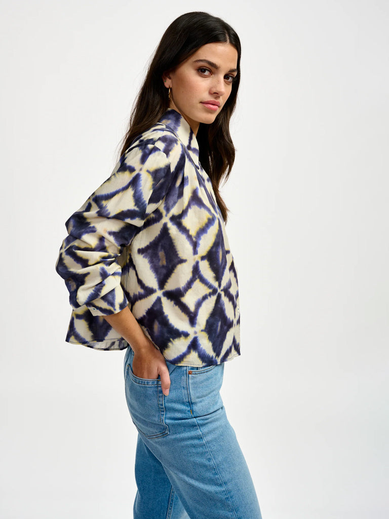 Bellerose Please Shirt - Combo A Blue White Lime | Garmentory