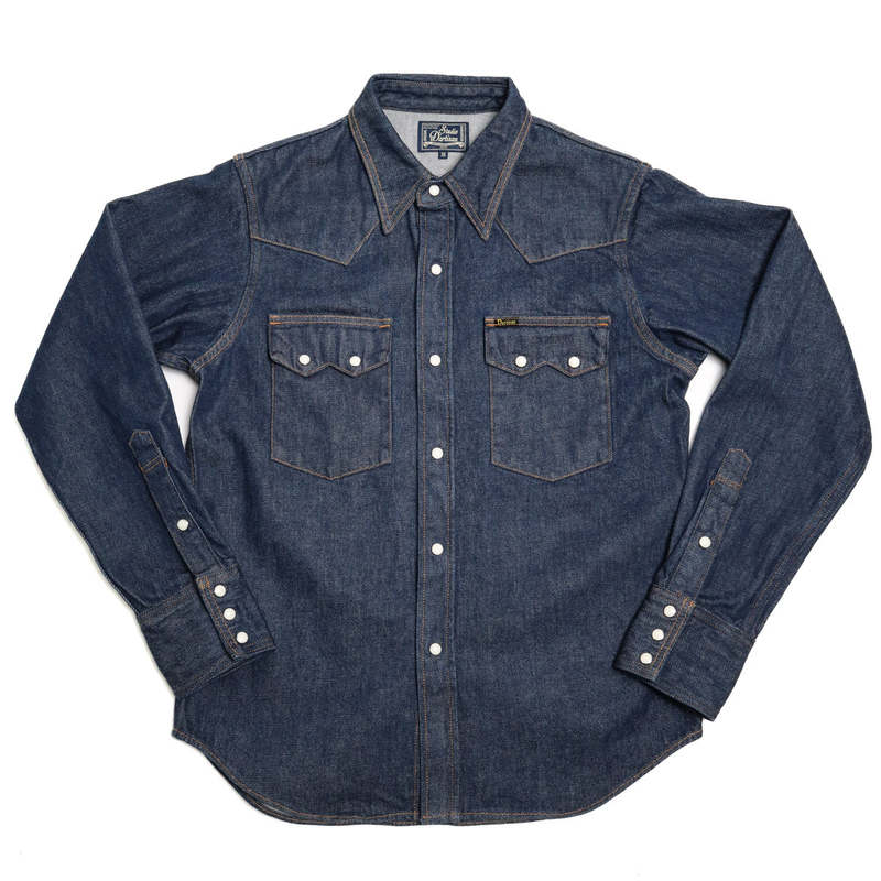 Studio D'Artisan D5701 OW Natural Indigo Denim Western Shirt - Indigo ...