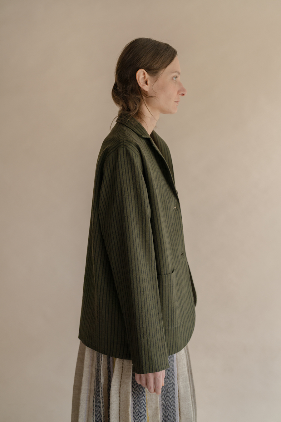 Runaway Bicycle TOM Jacket – GREEN STRIPE | Garmentory
