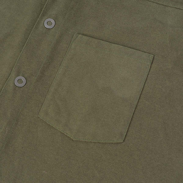 Saturday Type Fever Atomic80 9oz Cotton Shirt - Olive | Garmentory