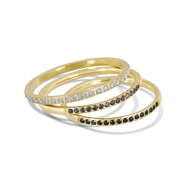 Electric Picks Rock Candy Ring Set - 14kt Gold Plated | Garmentory