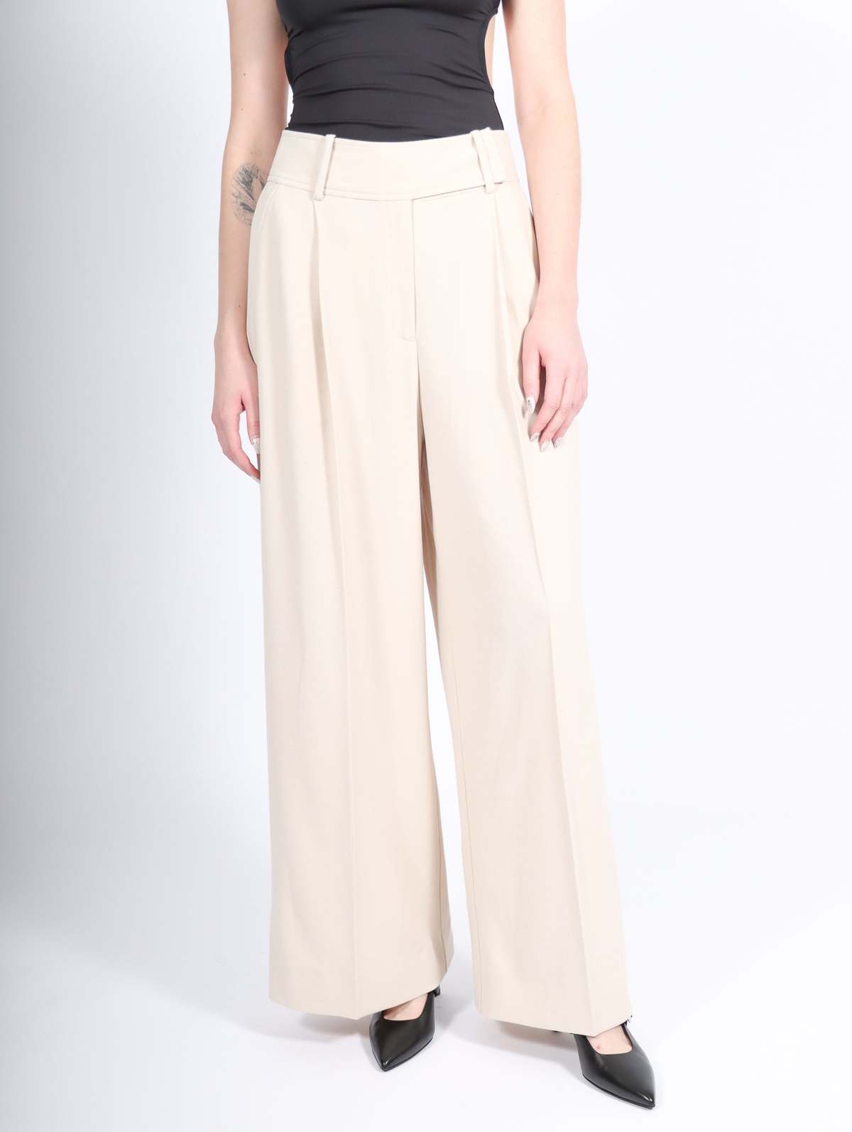 Obi Wide Pants in Oyster by Rodebjer | Garmentory