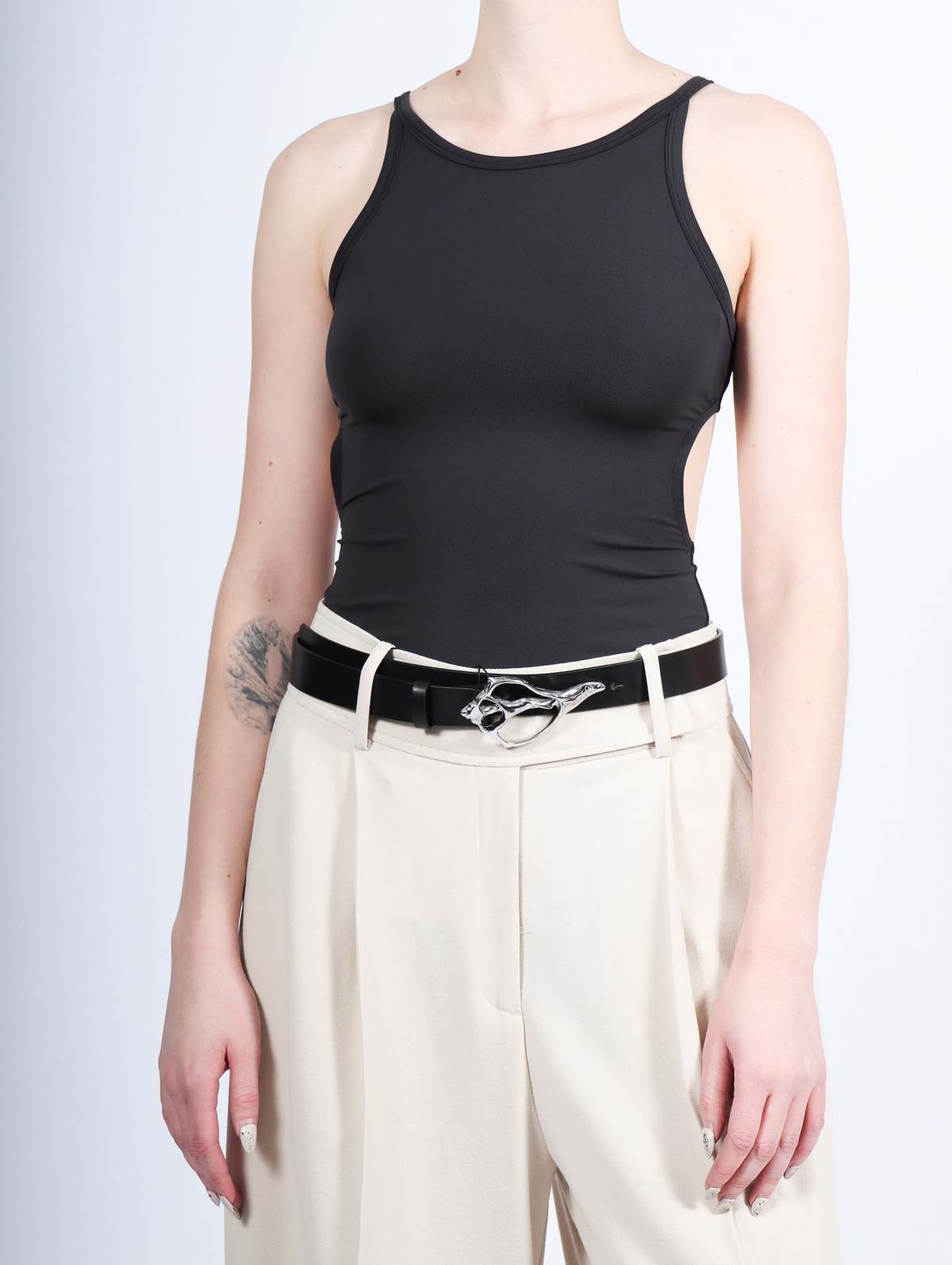 Shell Wide Belt in Black by Rodebjer | Garmentory