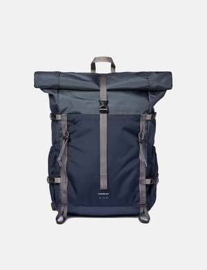 Sandqvist Forest Hike Backpack - Multi Steel Blue/Navy Blue | Garmentory