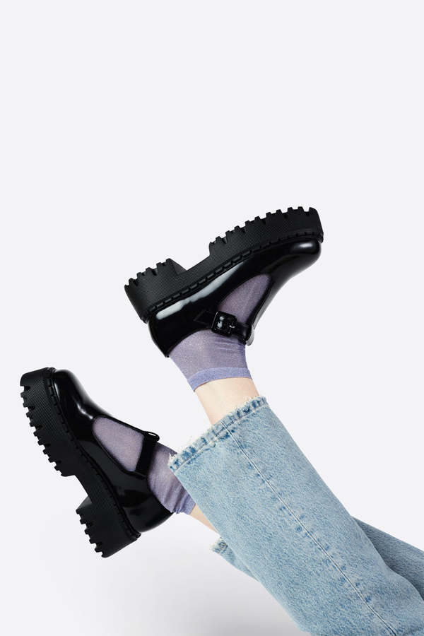 "INTENTIONALLY __________." Pears Platform Mary Jane | Garmentory