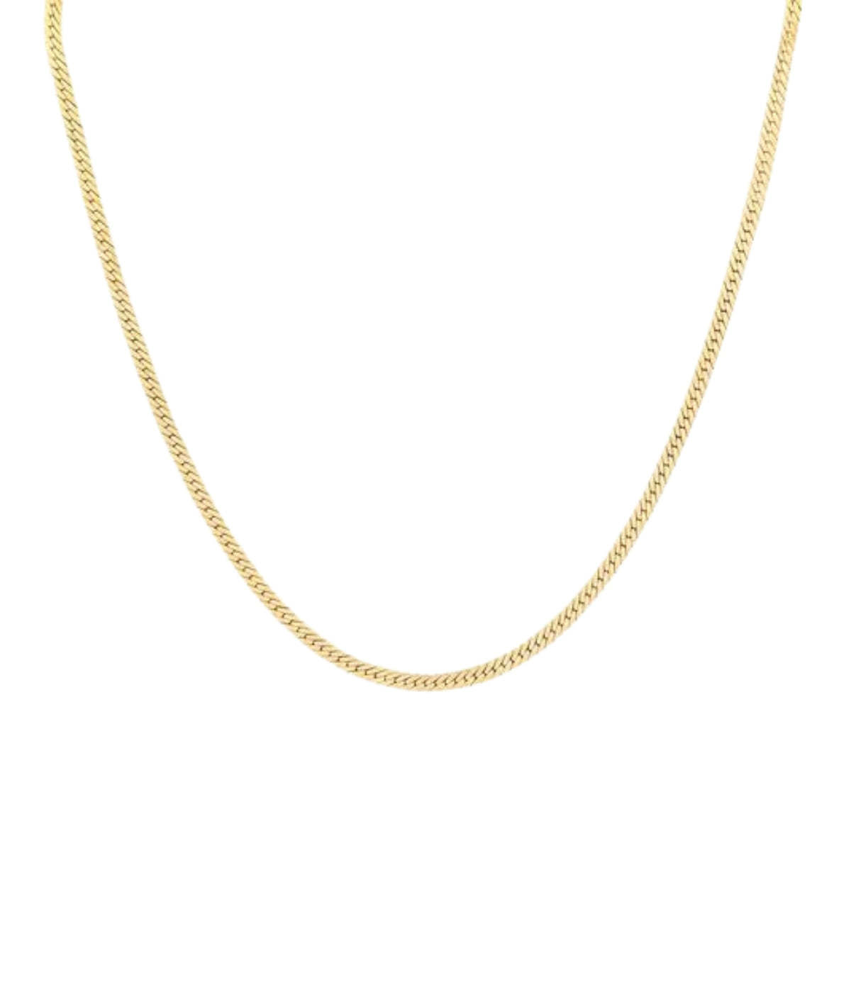 Lola Ashlee Herringbone Chain Necklace - Gold | Garmentory