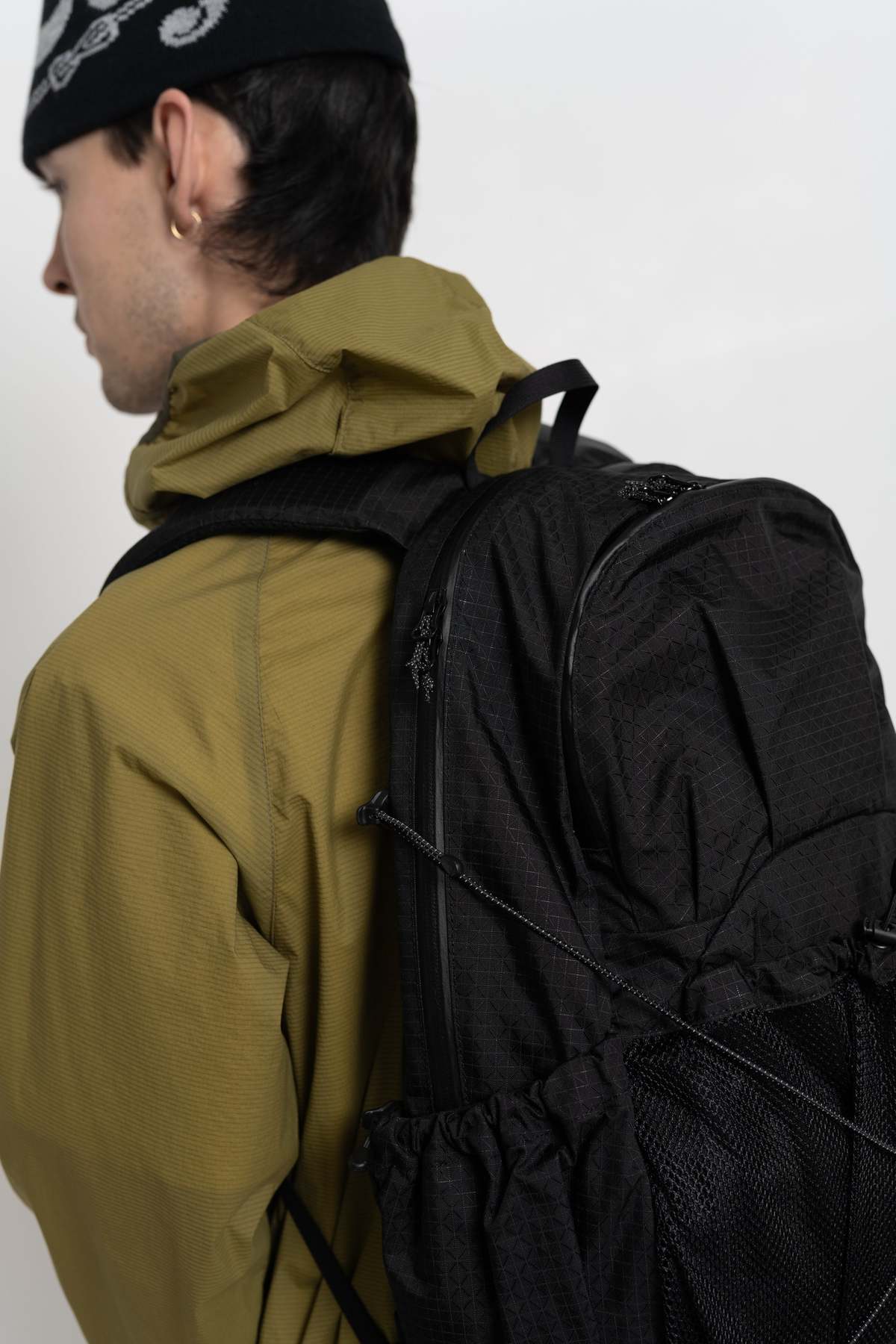 CAYL Grid Fabric Sobaek Backpack - Black | Garmentory