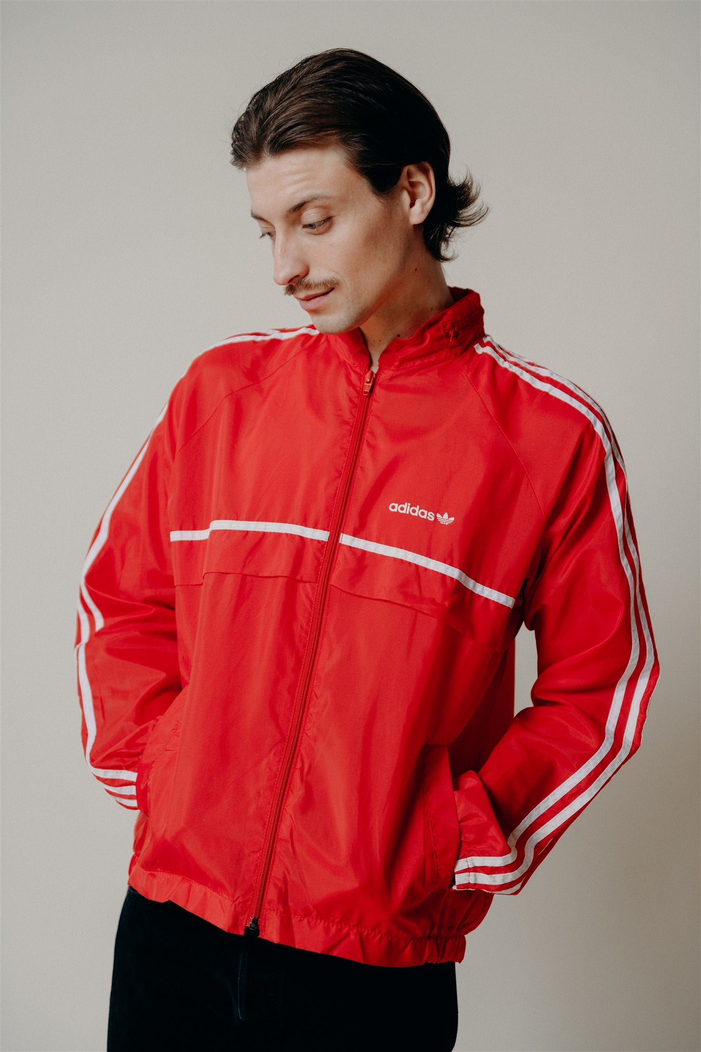Vintage Adidas Track Jacket Red Garmentory
