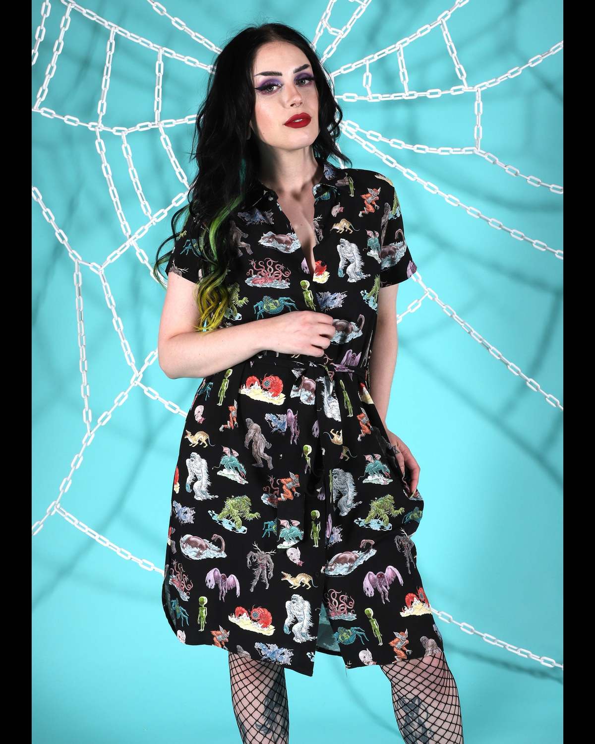 Altar Houseline Cryptids Summer Dress - Prints | Garmentory