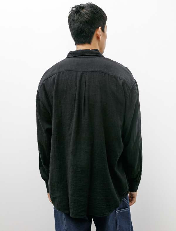 Our Legacy Coco Air Cotton Shirt - Washed Black | Garmentory