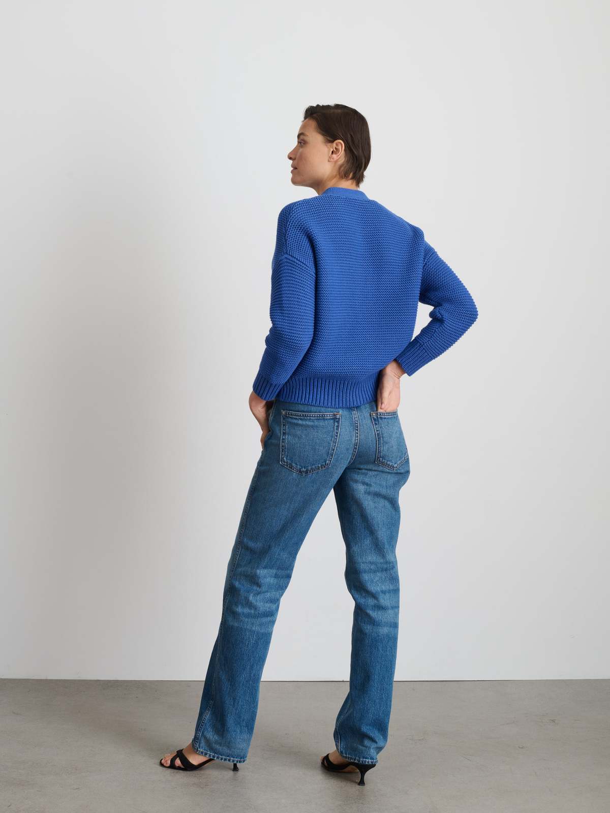Alex Mill Nico Chunky Cardigan - COSMIC BLUE | Garmentory