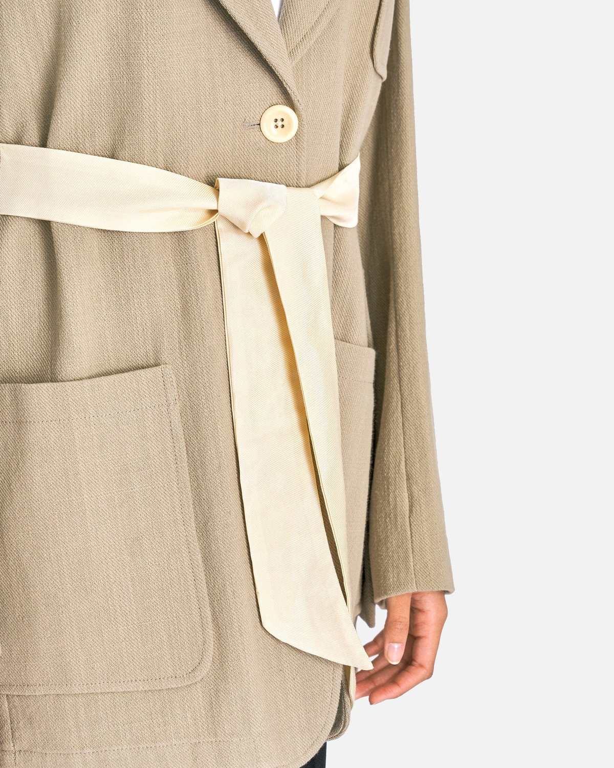 Our Legacy Deconstructed Square Blazer - Khaki | Garmentory