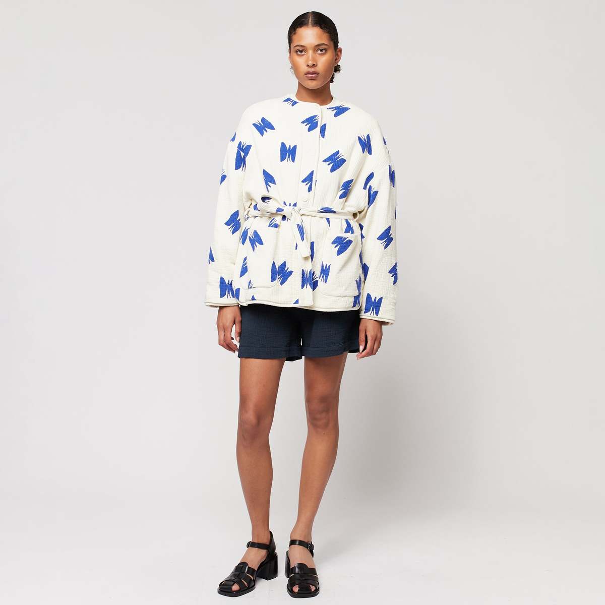 Bobo Choses Woman Butterfly All Over Padded Jacket - Cream | Garmentory
