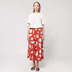 Bobo Choses Woman Summer Landscape All Over Pants - Burgundy Red ...
