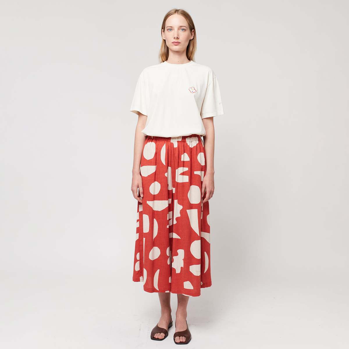 Bobo Choses Woman Summer Landscape All Over Pants - Burgundy Red ...