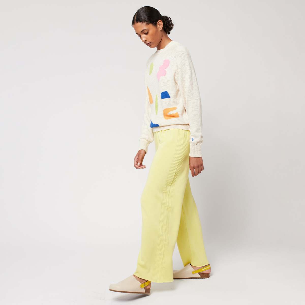 Bobo Choses Woman Summer Landscape Knit Sweater - Cream | Garmentory