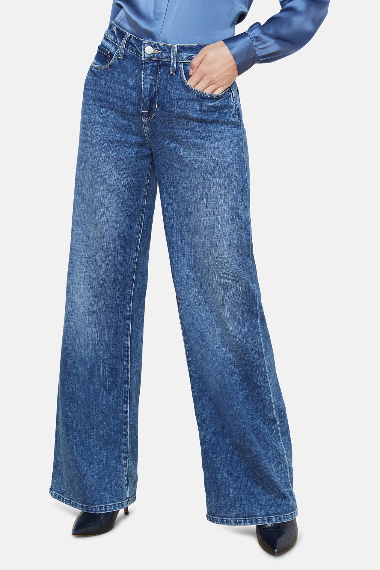 L'agence Alicent Wide-Leg Jean - Wilcox | Garmentory