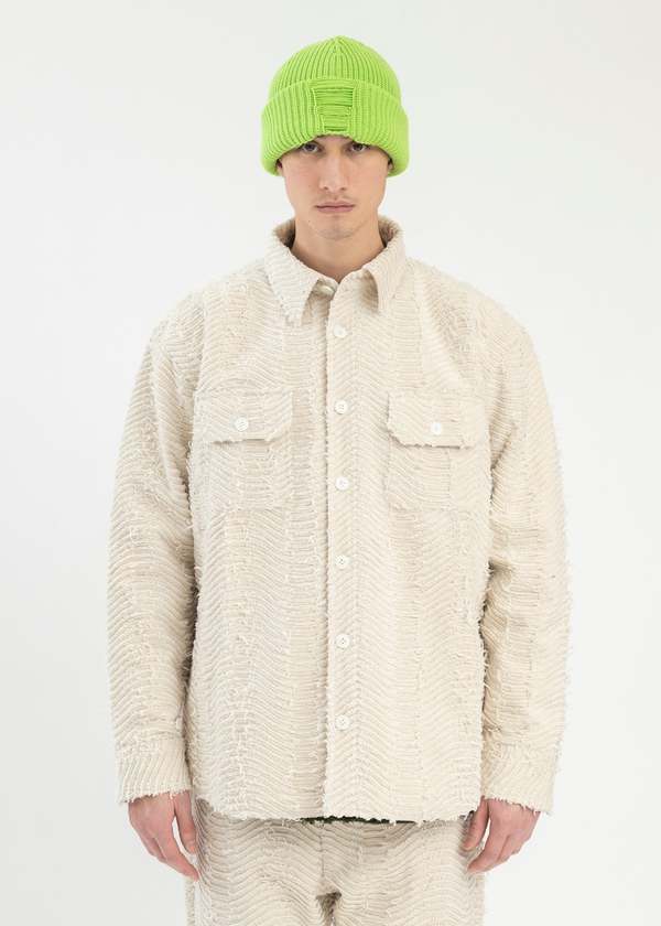 KAMIYA Wave Ox Shirts - White | Garmentory