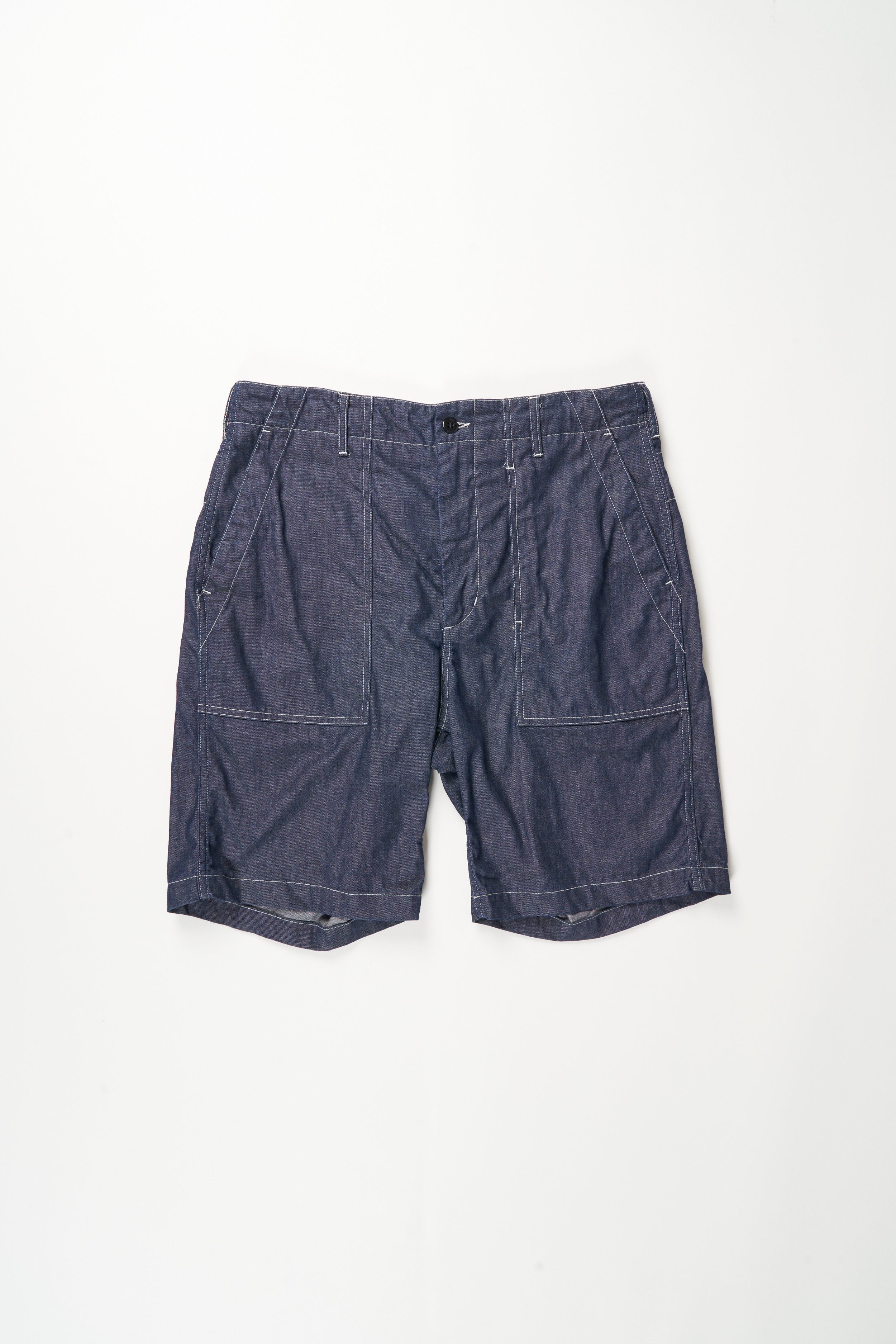 Engineered Garments 8oz Cone Denim Fatigue Short - Indigo | Garmentory