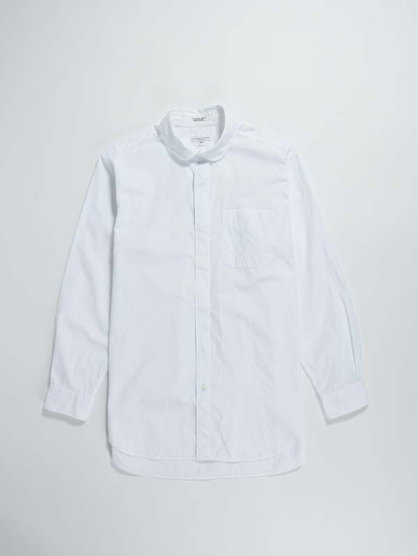 Engineered Garments Rounded Collar Shirt - White | Garmentory