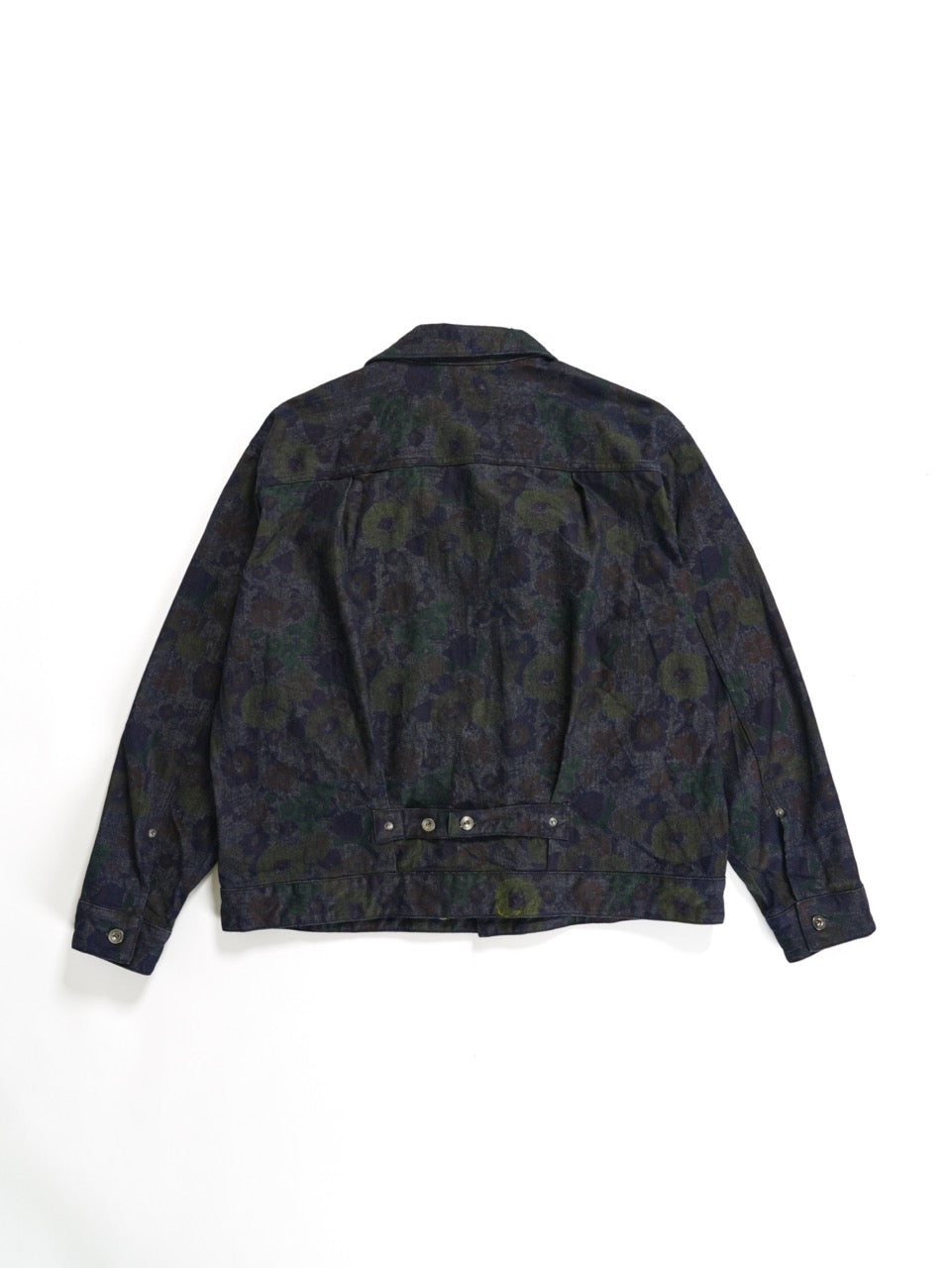 Engineered Garments Trucker Jacket - Indigo Floral Print Denim | Garmentory