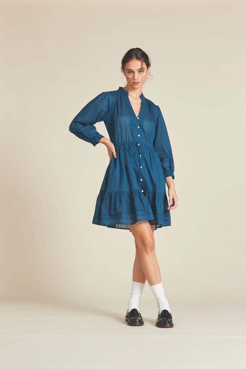 Trovata Yulia Dress - Mediterranean Geo | Garmentory