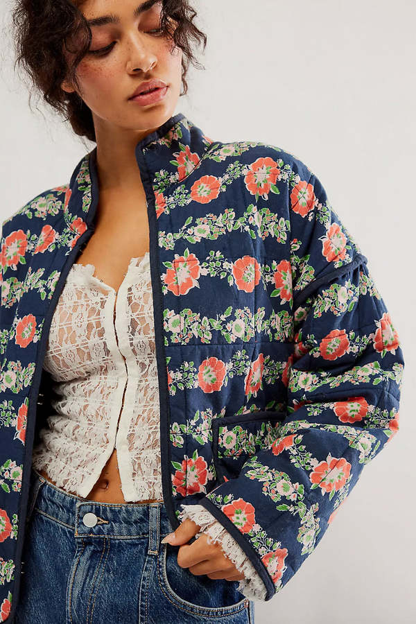 Free People Chloe Jacket - Dusk Combo | Garmentory