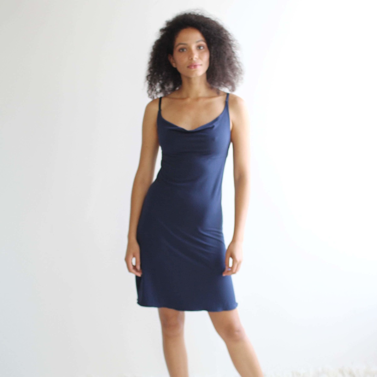 Altar Houseline Bamboo Slip with Draped Neckline Nightdress - Eclipse ...