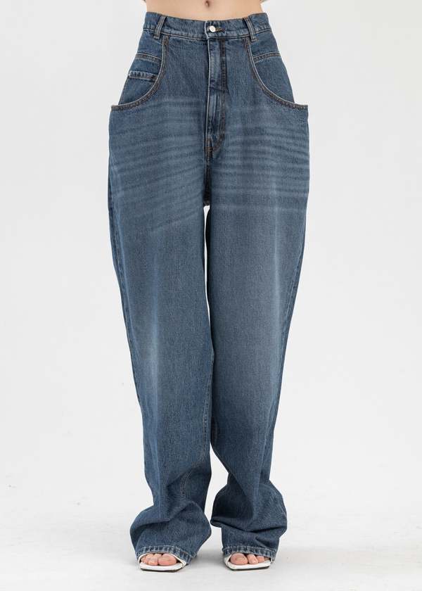 Hed Mayner Oded Denim Jeans - Medium Blue | Garmentory