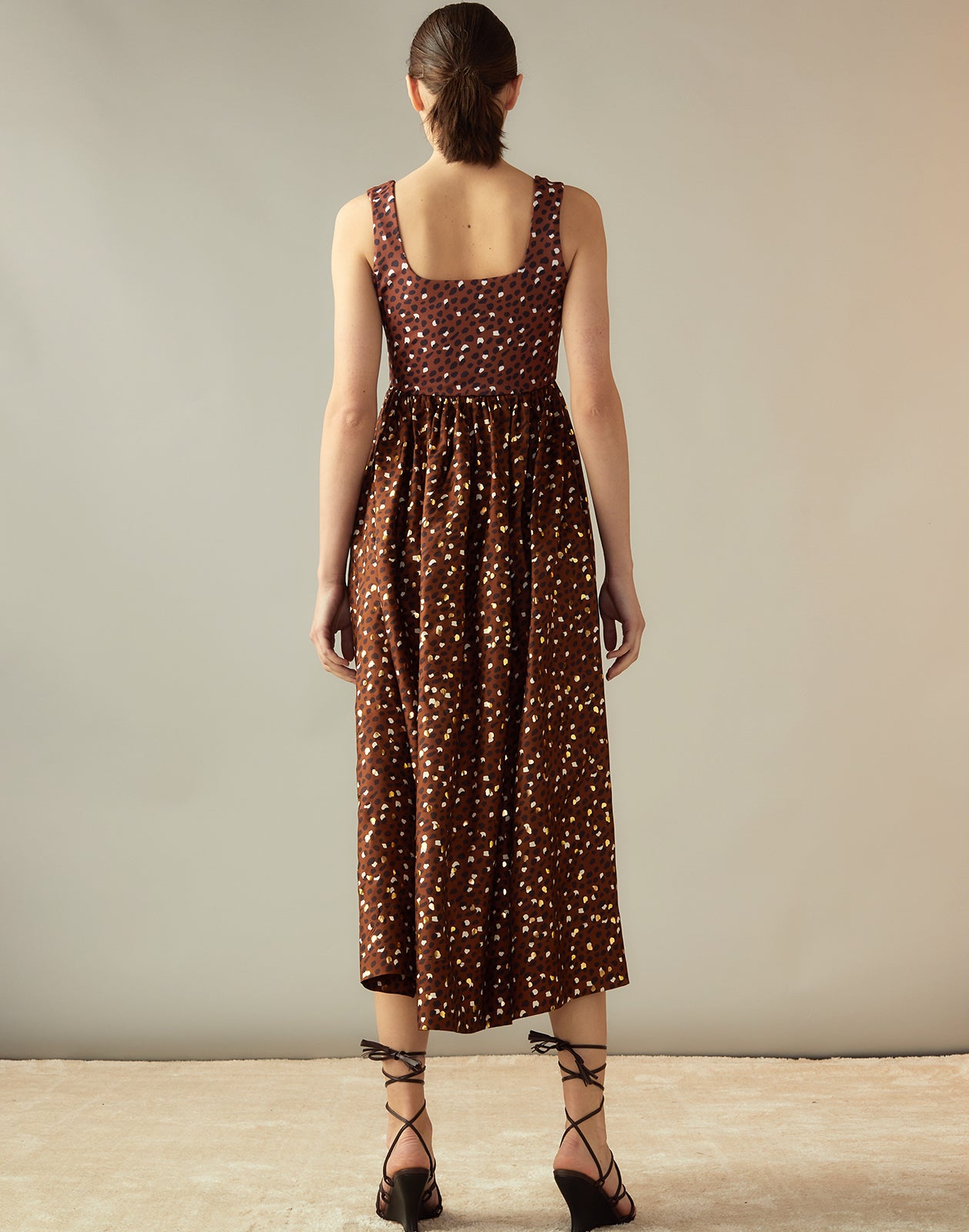 Cynthia Rowley Gold Foil Isla Dress - BRBLCR | Garmentory