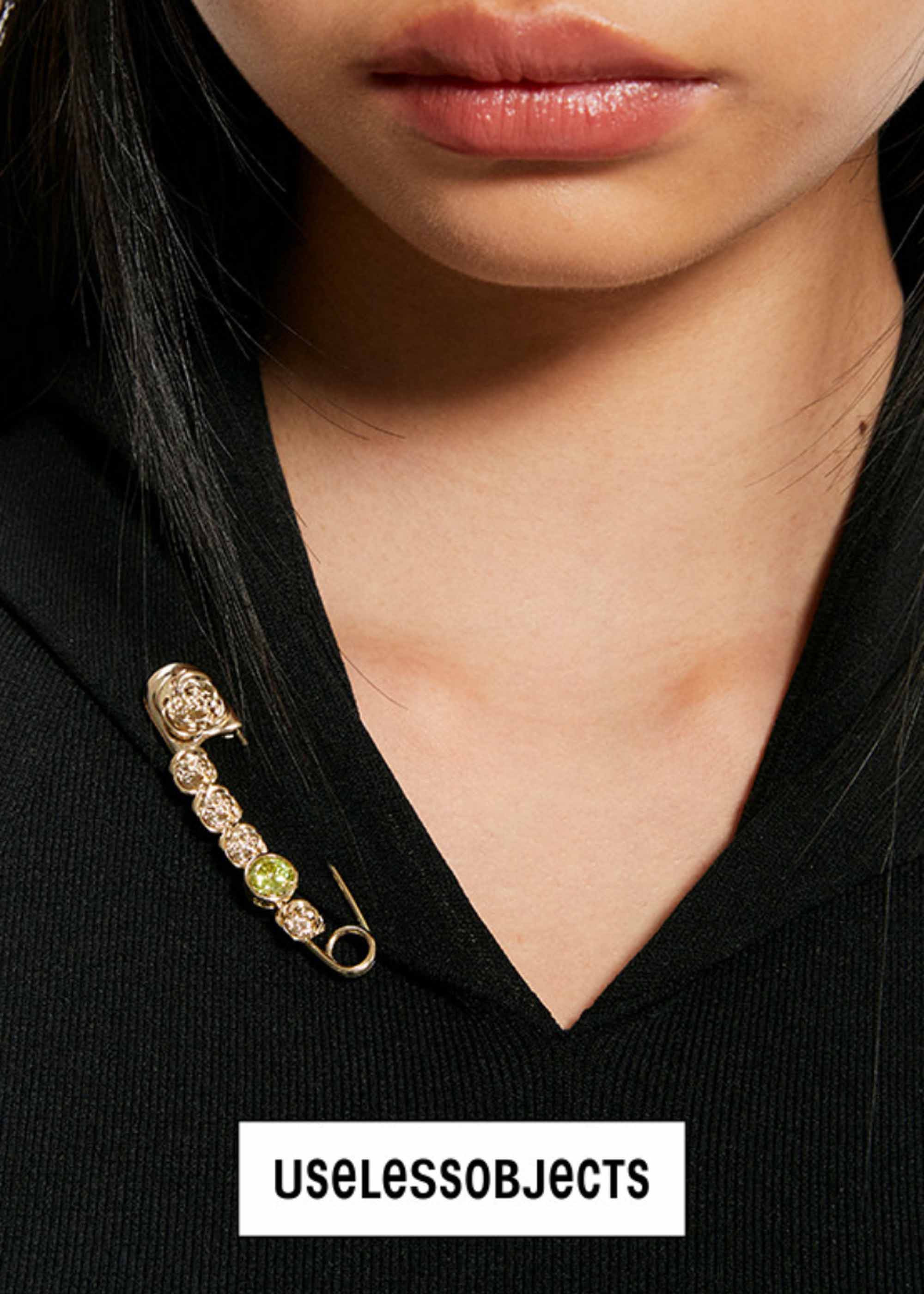 USELESSOBJECTS Paper Clip Brooch - Gold | Garmentory