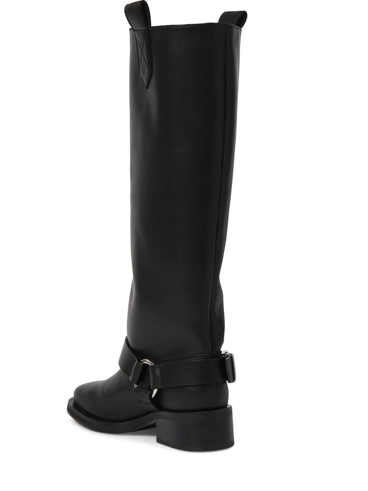 50mm Biker Tubular Faux Leather Boots | Garmentory