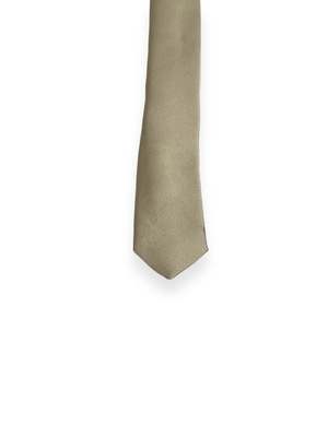 title of work IMPORTED SILK NECKTIE - Dark Grey/Bone | Garmentory