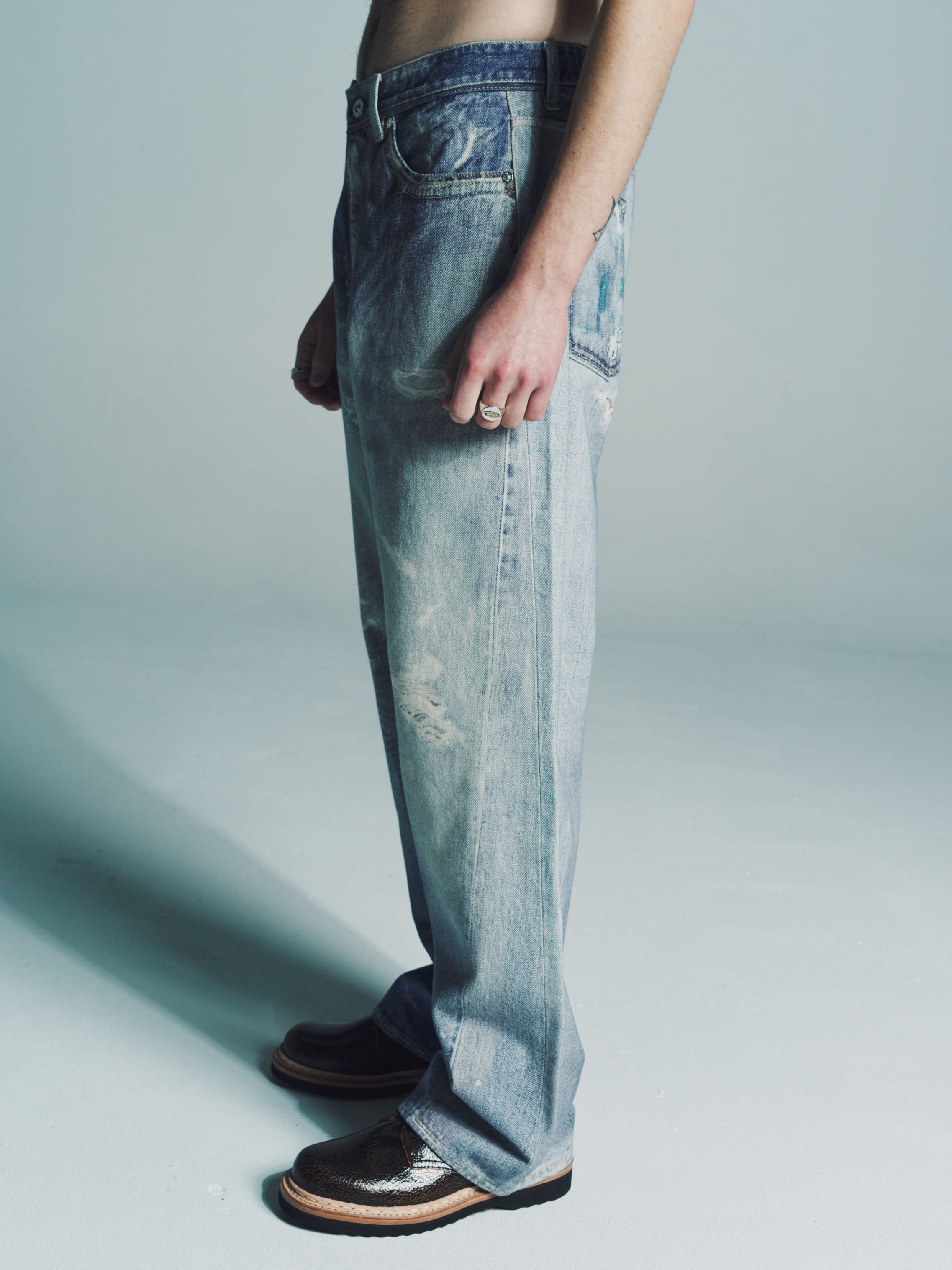Our Legacy Third Cut - Digital Denim Print | Garmentory