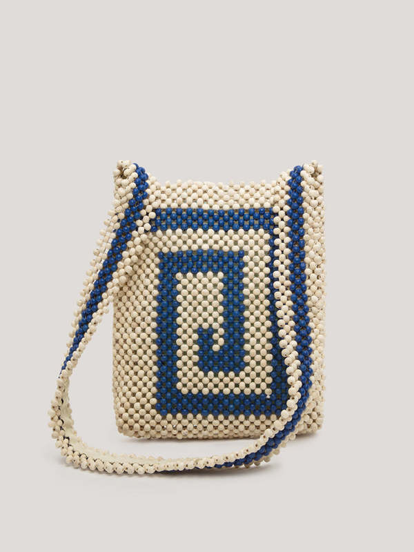 YMC Pilgrim Bag - Ecru/Blue | Garmentory