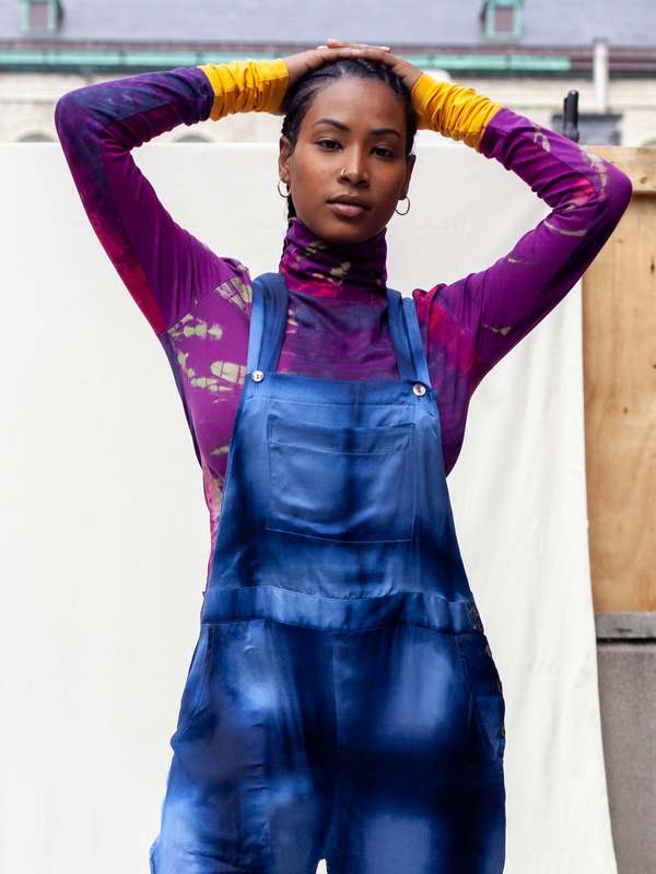 Abacaxi Jamun Tie-Dye Churidaar Turtleneck - Jamun Purple Tie Dye ...
