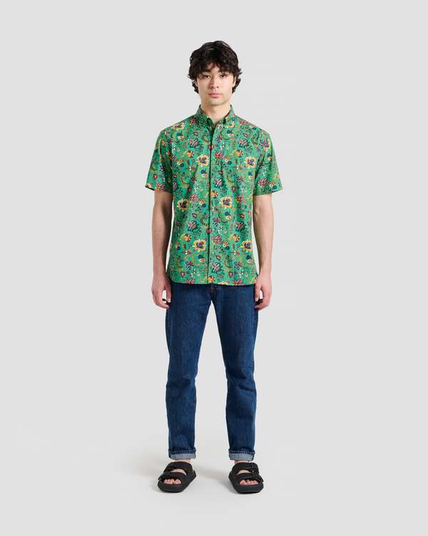 Poplin & Co. Green Magic Carpet Print Shirt - Prints | Garmentory