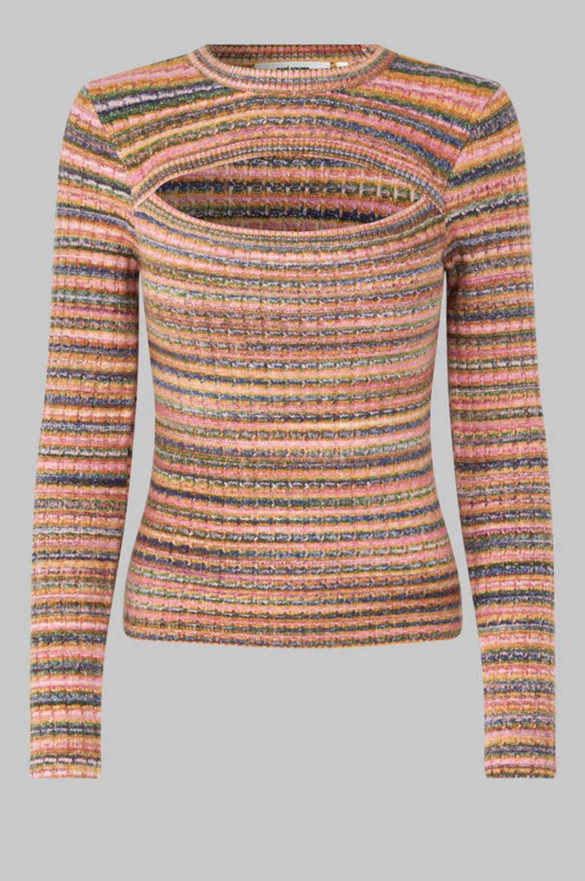 Oval Square Knit Blouse - Multi | Garmentory
