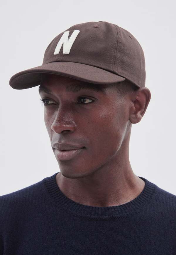 Norse Projects Felt N Twill Sports Cap - Espresso | Garmentory