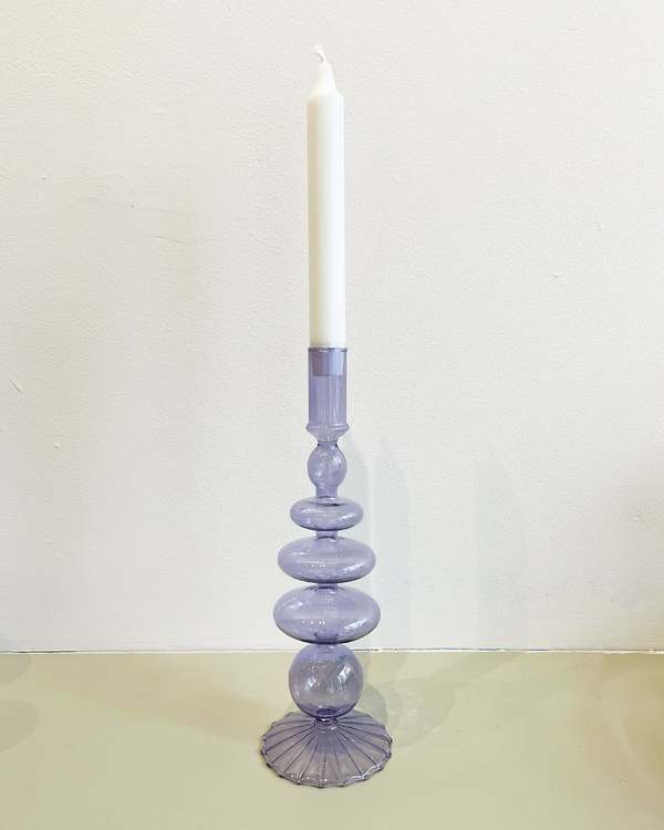 9 Christopher Finn Glass Candlestick - Iris | Garmentory