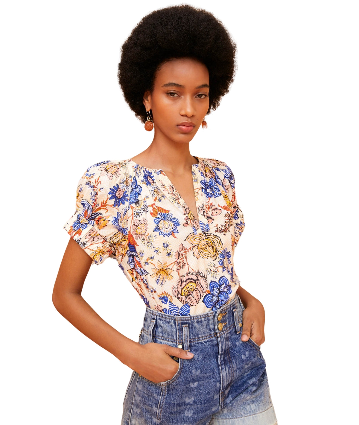 Ulla Johnson Naomi Top - Magnolia | Garmentory